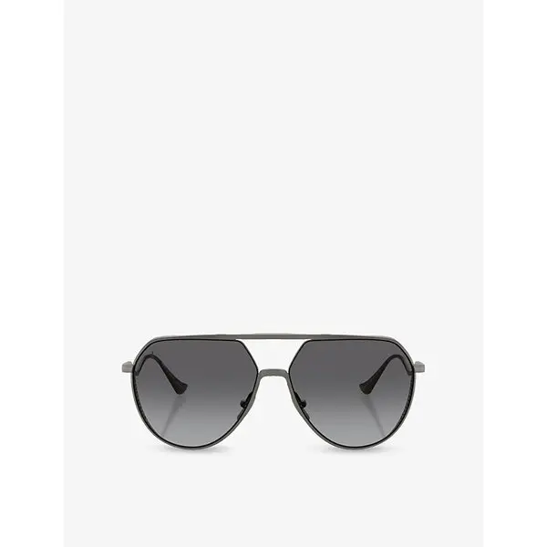 FERRARI Fh1021t Pilot-frame Metal Sunglasses - Grey