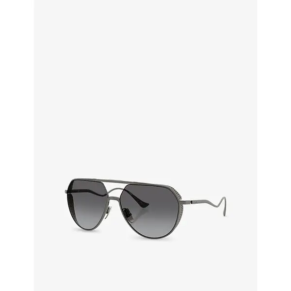 FERRARI Pilot-frame Metal Sunglasses