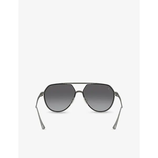 FERRARI Pilot-frame Metal Sunglasses