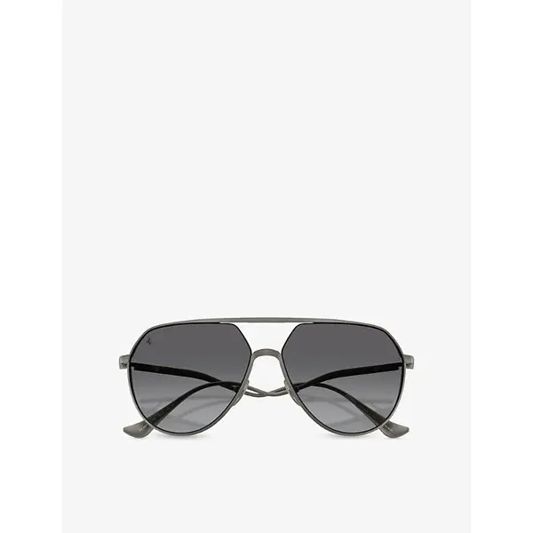 FERRARI Pilot-frame Metal Sunglasses