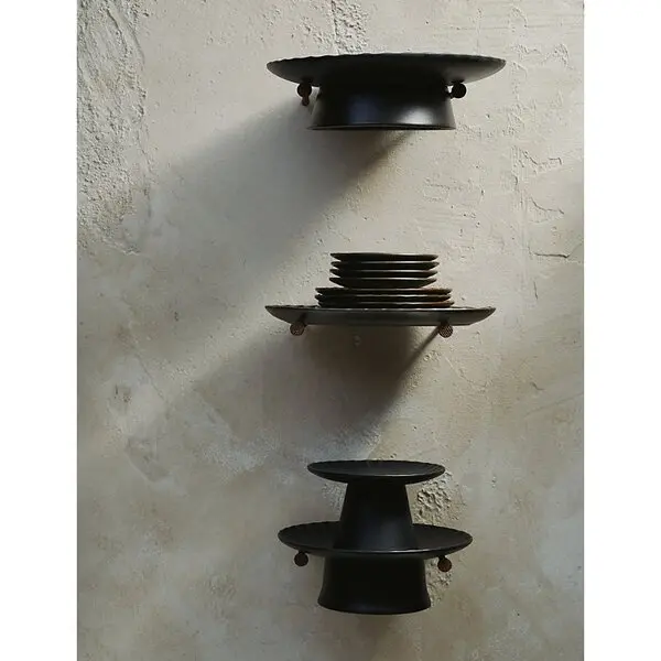 SERAX Inku Sergio Herman Cast Iron Cake Stand - Black
