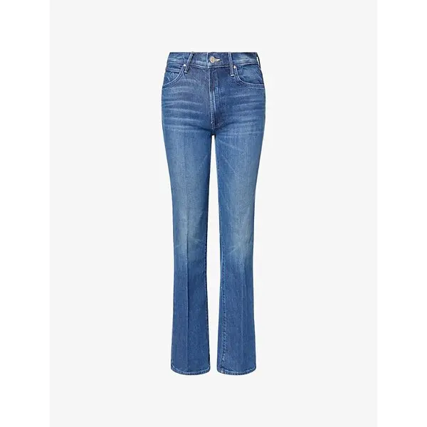 MOTHER The Kick It Straight-leg Stretch-denim Blend Jeans