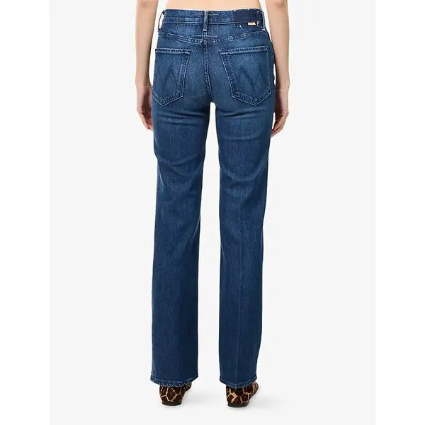 MOTHER The Kick It Straight-leg Stretch-denim Blend Jeans