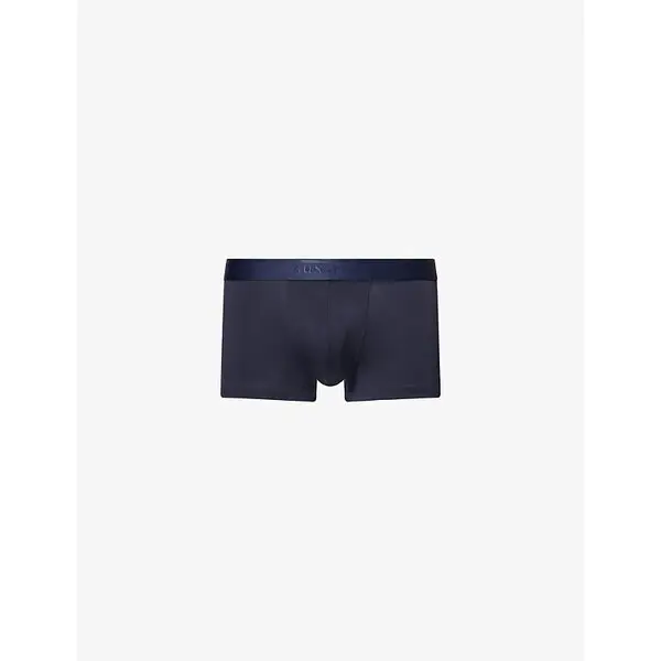 Sunspel Mid-rise Stretch-woven Trunks - Navy