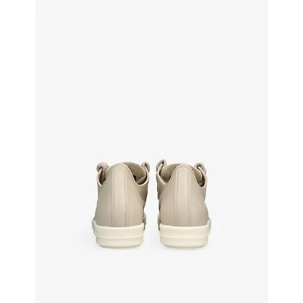 Rick Owens Jumbo Lace Low Top Leather Trainers - Bone