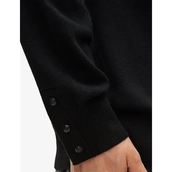 The Kooples Logo-embroidered Crewneck Wool Jumper