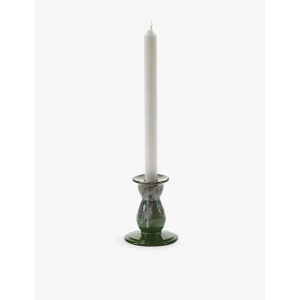 SERAX Terres De Rêves Ceramic Candle Holder 10.5cm - Green