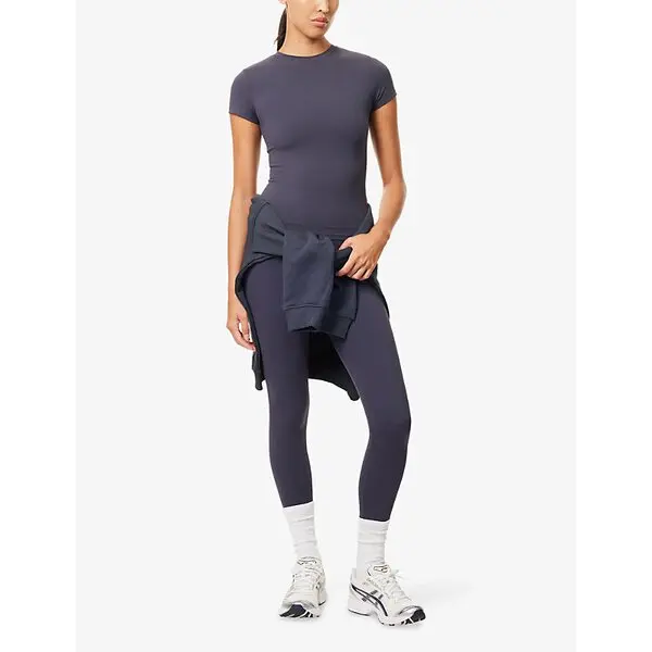 ADANOLA Ultimate Logo-print Regular Stretch-jersey Leggings