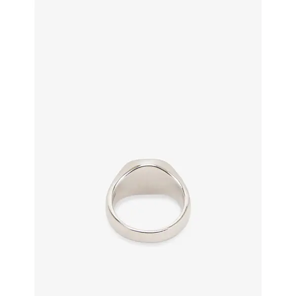 SERGE DENIMES Polished Sterling Signet Ring