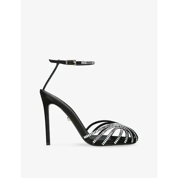 ALEVI MILANO Penelope 110 Embellished Satin Stiletto Pumps