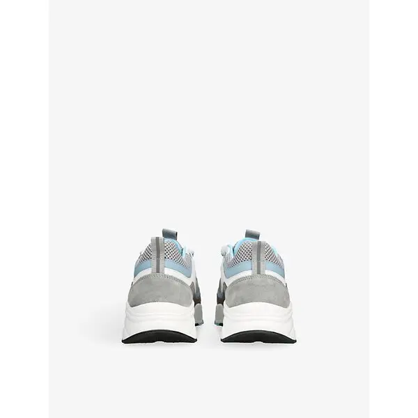 CLEENS Aero Runner Leather, Suede And Mesh Trainers - Blue/pal.c