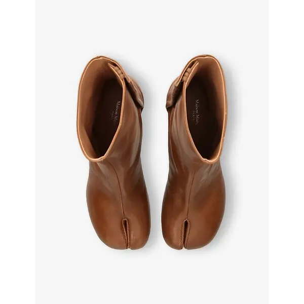 MAISON MARGIELA Tabi Leather Heeled Ankle Boots