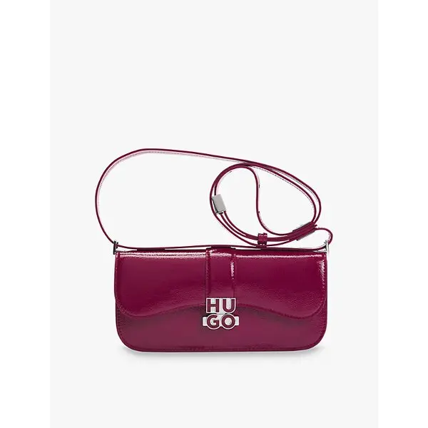 Hugo Logo Plaque Faux-leather Shoulder Bag