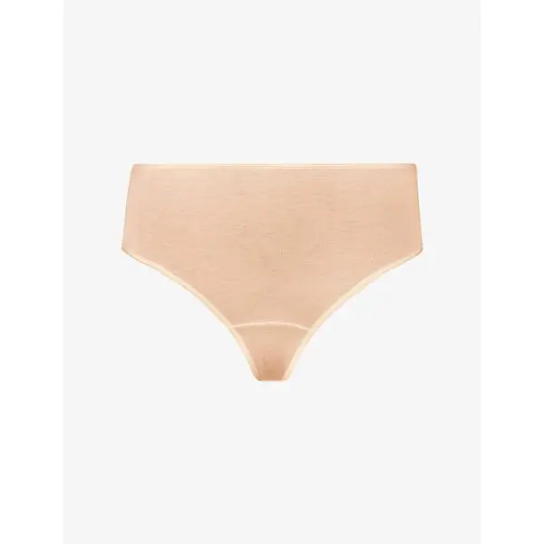 Hanro Moments Stretch-lace Maxi Briefs - Beige