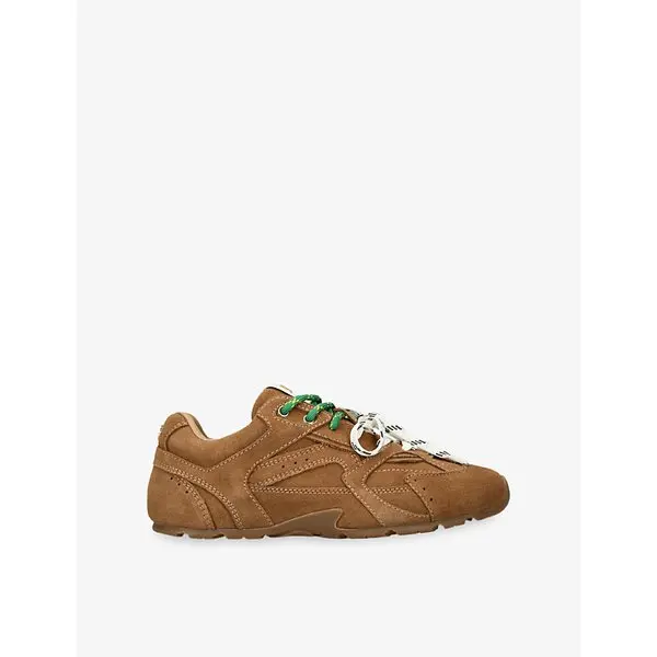 Steve Madden Asiel Suede Trainers - Camel