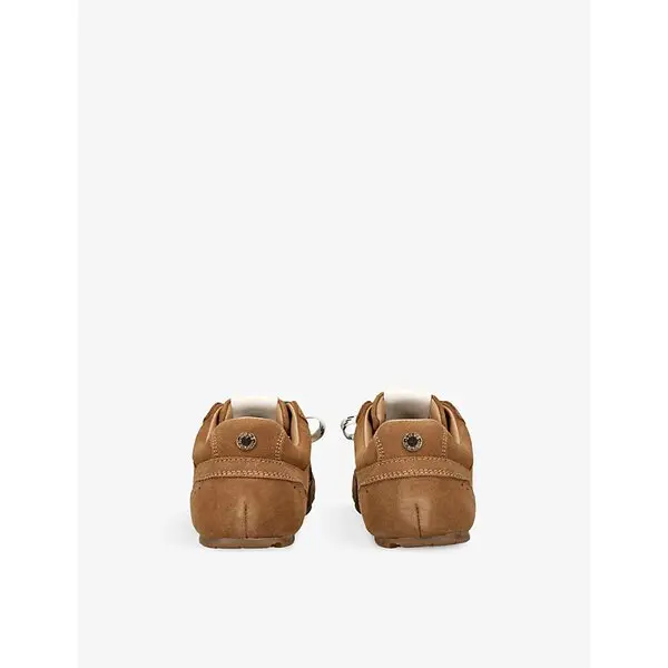 Steve Madden Asiel Suede Trainers - Camel