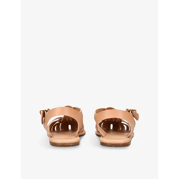 ANCIENT GREEK SANDALS Karina Leather Fisherman Sandals - Beige