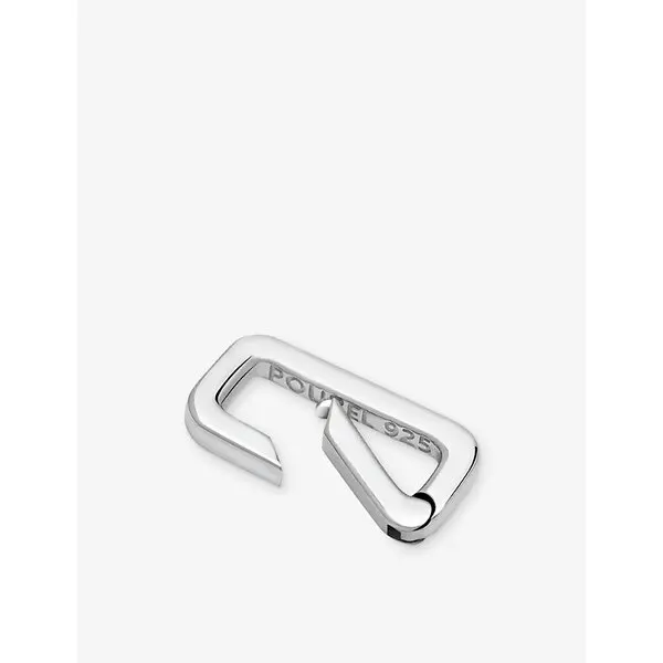 POUBEL Engraved Link Sterling Necklace