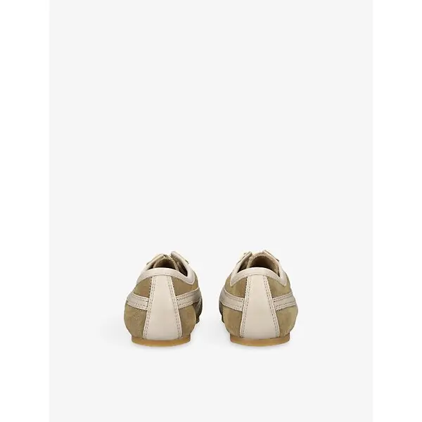 Dries Van Noten Dustin Leather Trainers - Beige
