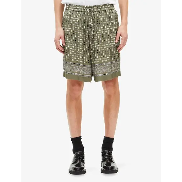 The Kooples Bandana-print Drawstring-waist Woven Shorts