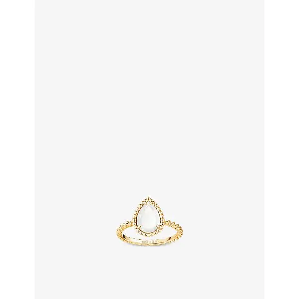 Boucheron Serpent Bohème -gold And Mother-of-pearl Ring - Yellow