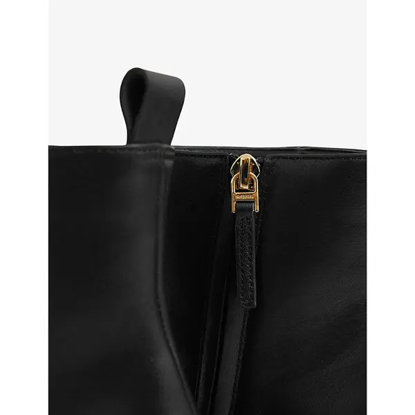 REISS Amy Block-heel Leather Ankle Boots