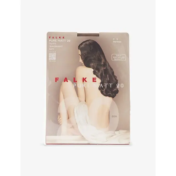 Falke Pure Matt 20 Denier Stretch-knit Tights - Espresso