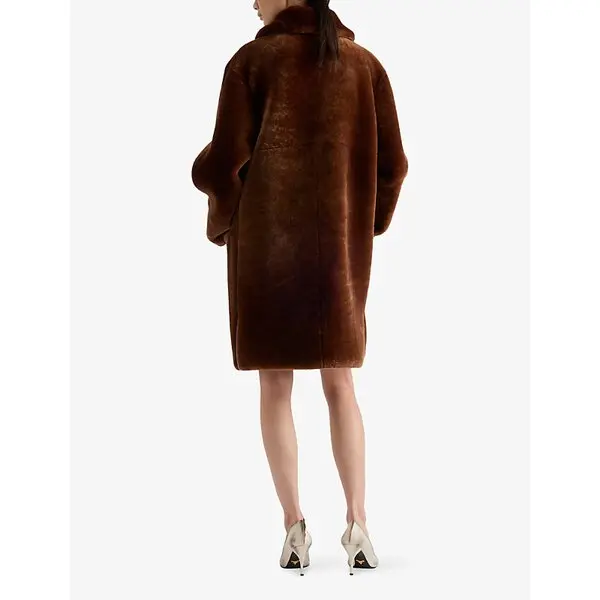 Prada Shearling Midi Coat