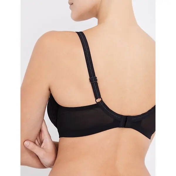 Panache Envy Stretch-lace Underwired Balconette Bra - Black