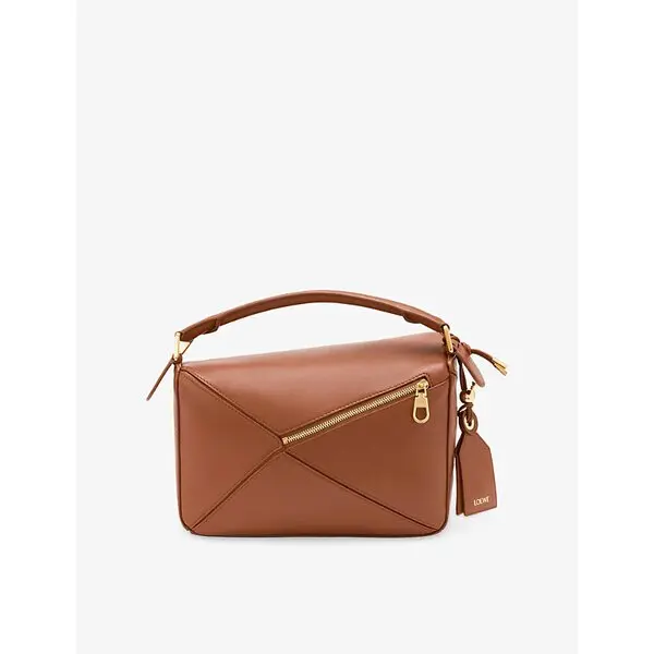 Loewe Puzzle Small Leather Top-handle Bag - Pecan