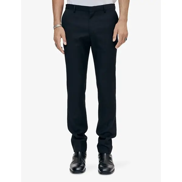 The Kooples Slim-fit Straight-leg Wool Suit Trousers