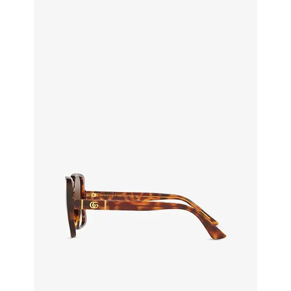 Gucci Rectangle-frame Injected Sunglasses