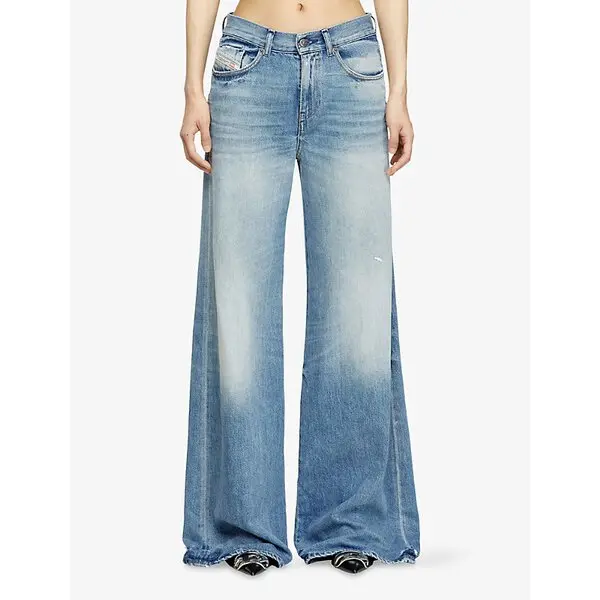 DIESEL® 1978 Akemi Wide-leg Denim Jeans - 01