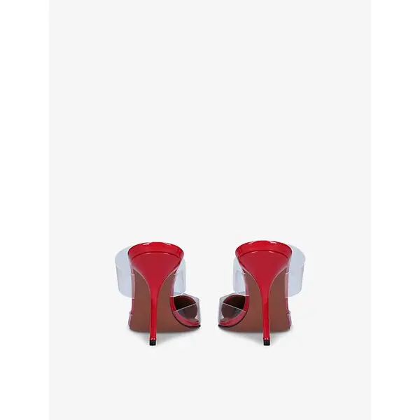 Alaïa Cœur 90 Patent Leather Mules
