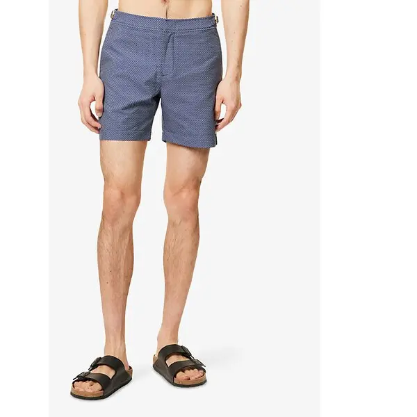 Orlebar Brown Bulldog Graphic-print Swim Shorts - Honeycomb