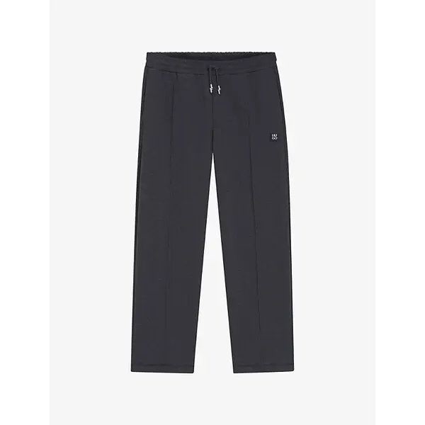 Hugo Pintuck-pleat Relaxed-fit Cotton-jersey Jogging Bottoms