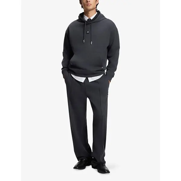 Hugo Pintuck-pleat Relaxed-fit Cotton-jersey Jogging Bottoms