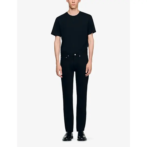 Sandro Straight Slim-fit Stretch-denim Jeans
