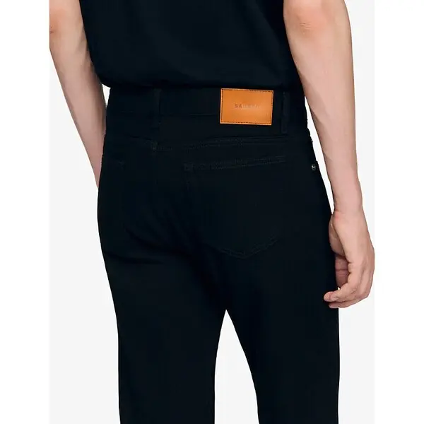 Sandro Straight Slim-fit Stretch-denim Jeans