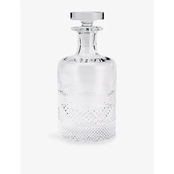 SOHO HOME Huxley Cut Small Crystal-glass Decanter 30cm - Clear