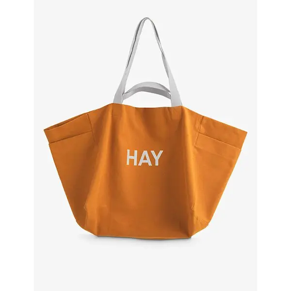 HAY Weekend Bag No 2 Cotton Tote Bag - Mango