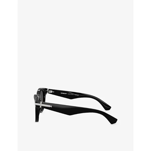 Burberry Be4439 Round Frame Acetate Sunglasses