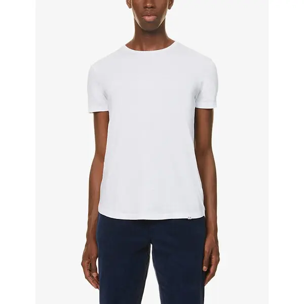 Orlebar Brown Sammy Marled Crewneck Cotton-jersey T-shirt - White