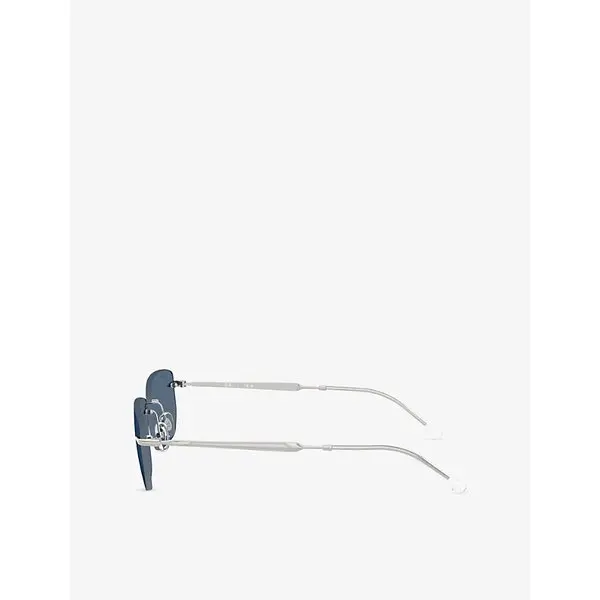 Ray-ban Irregular Metal Sunglasses - Silver