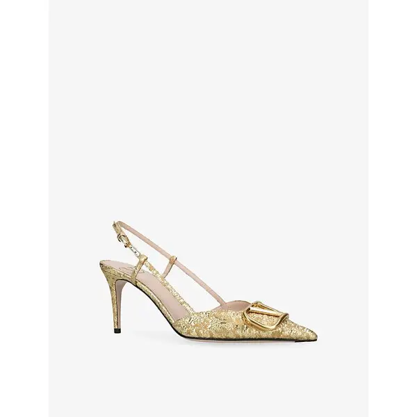 Valentino Garavani Vlogo Slingback Stiletto Heels
