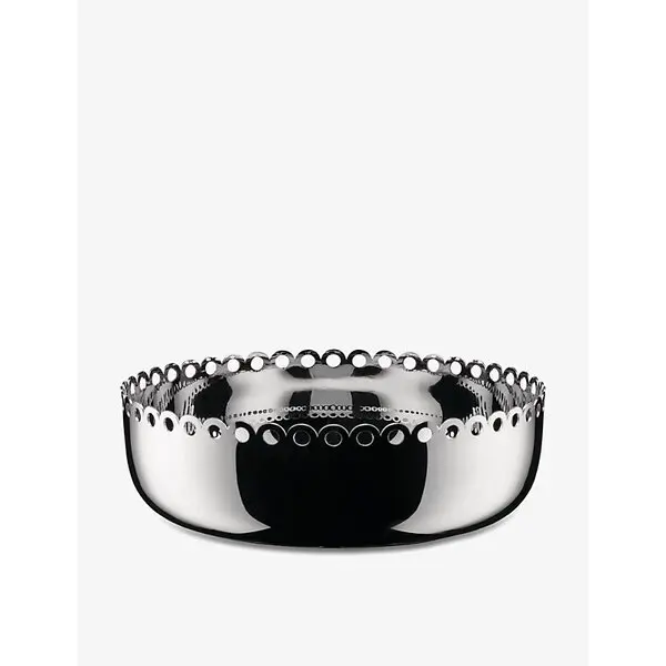 ALESSI Edges Perforated Stainless-steel Basket 21 Cm - Silver