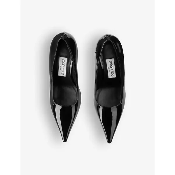 JIMMY CHOO Ixia Leather Heeled Courts