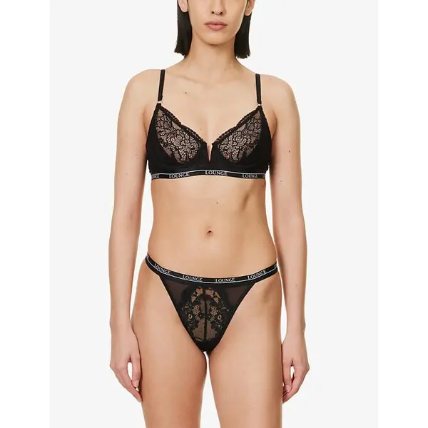 Lounge Blossom High-rise Stretch-lace Thong