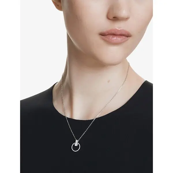 SWAROVSKI Constella Rhodium-plated Zirconia Pendant Necklace