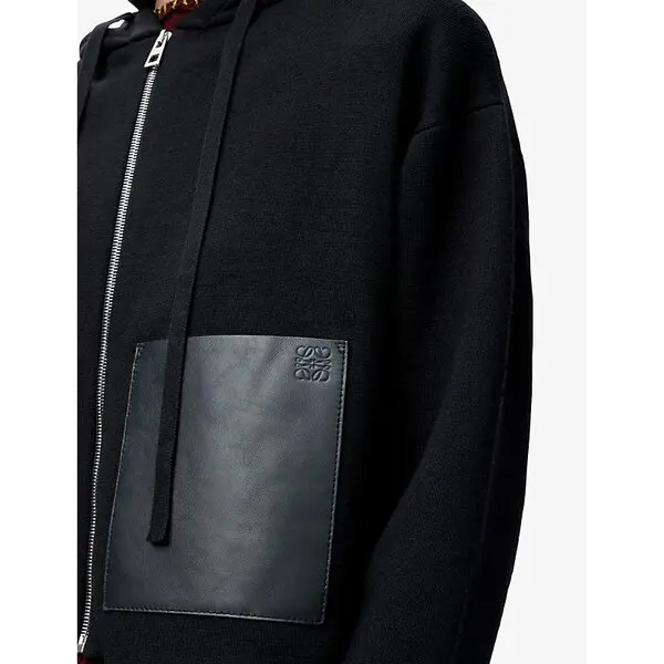 Loewe Wool Blend Zip-up Hoodie